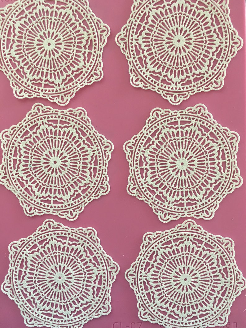 Edible Sugar Lace large Doilies for Cakes Cupcakes Cookies | Etsy