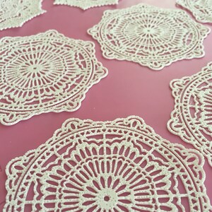 Edible Sugar Lace Large Doilies, for Cakes, Cupcakes, Cookies, Cocoa ...
