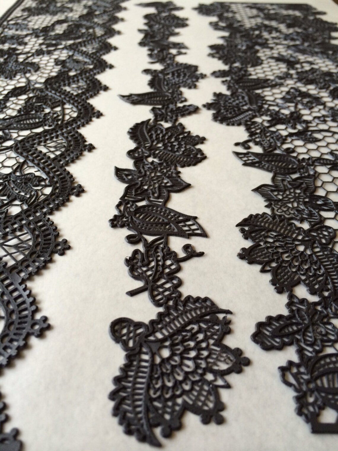 Cake Lace, Edible Lace, Sugar Lace, Custom Colors Available, 3D Edible ...