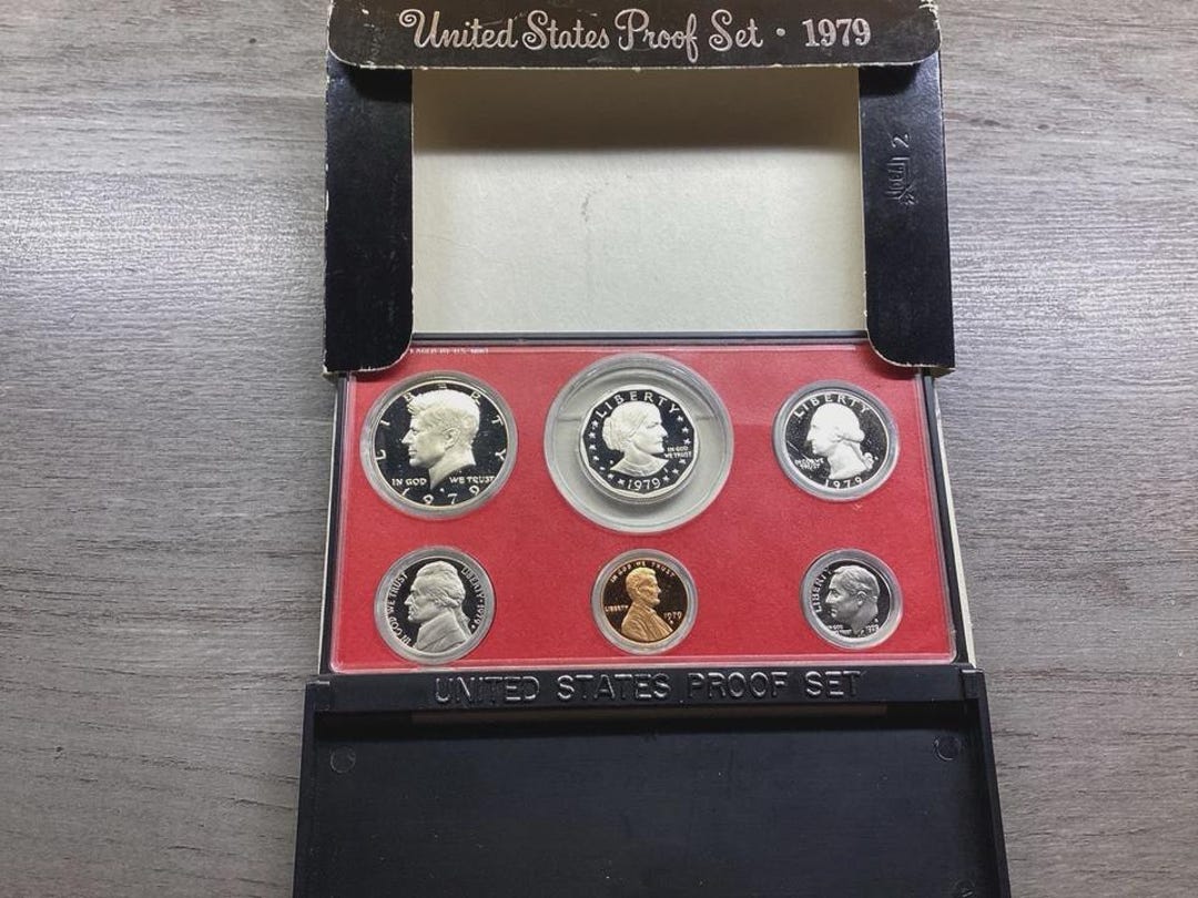 1979 US Mint Proof Set: Susan B. Anthony Dollar, Original Case - Etsy