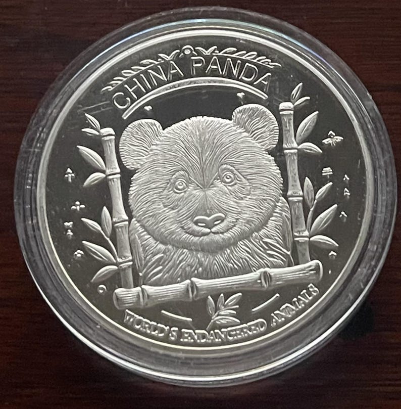 China Panda Coin: Endangered Animals Collectible - Etsy