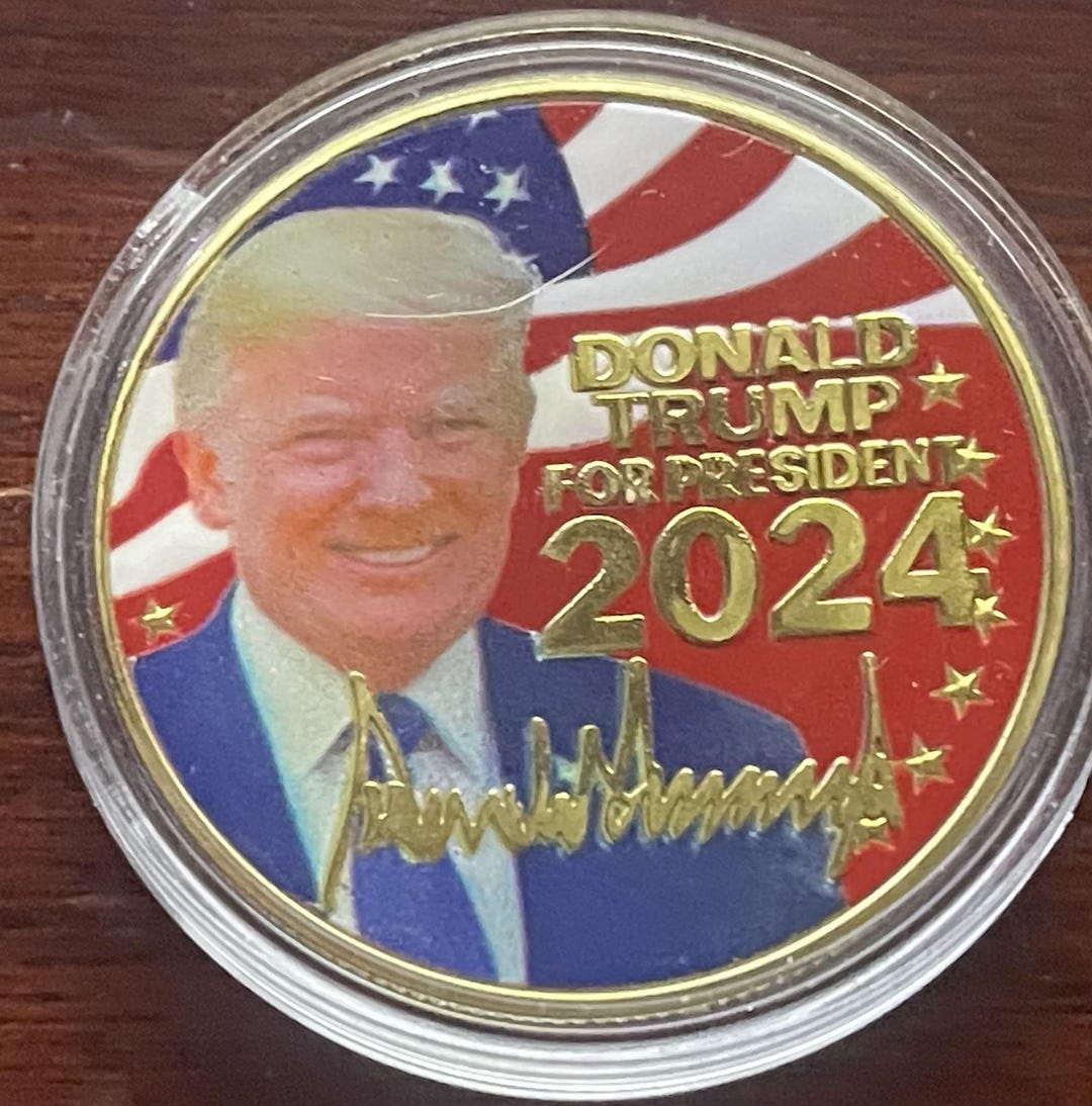 2024 Presidential Campaign Medallion: Donald Trump Challenge Coin ...