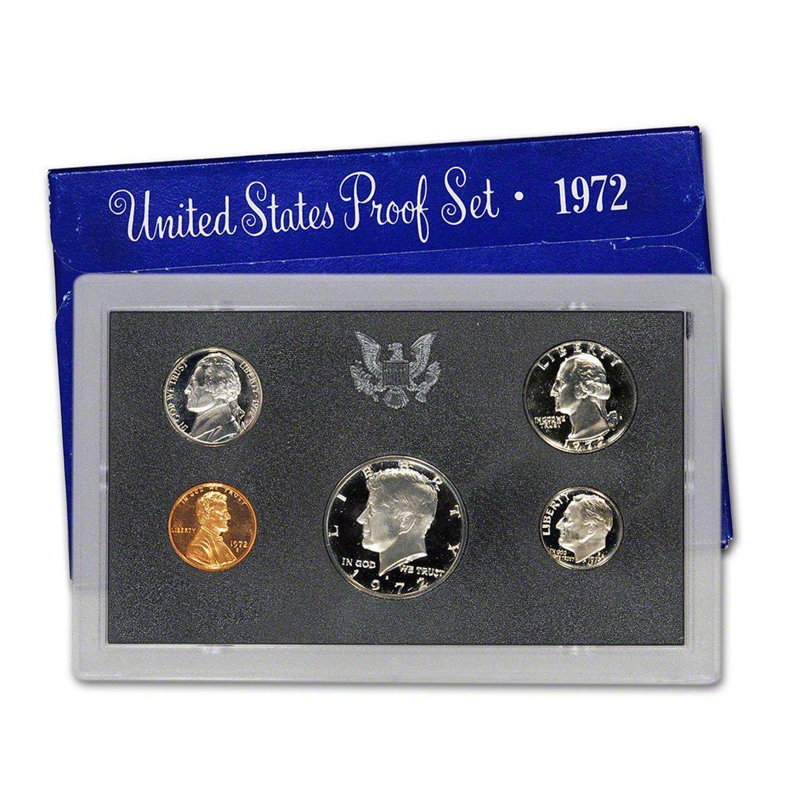 1972-S US Mint Proof Set: San Francisco Mirror-finish Coins in Original ...
