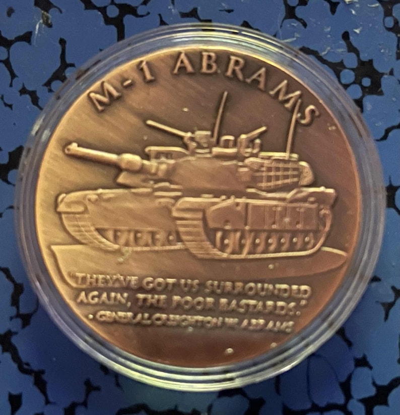 M1 Abrams Tank Challenge Coin: US Army Commemorative Military ...