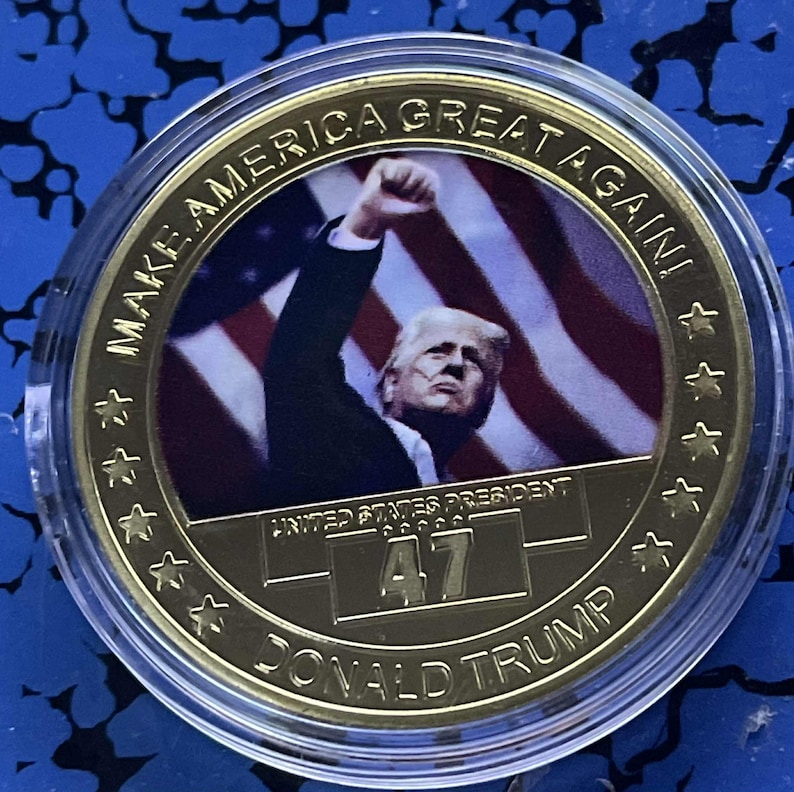 Donald Trump 47th President Commemorative Coin • MAGA Challenge Token ...