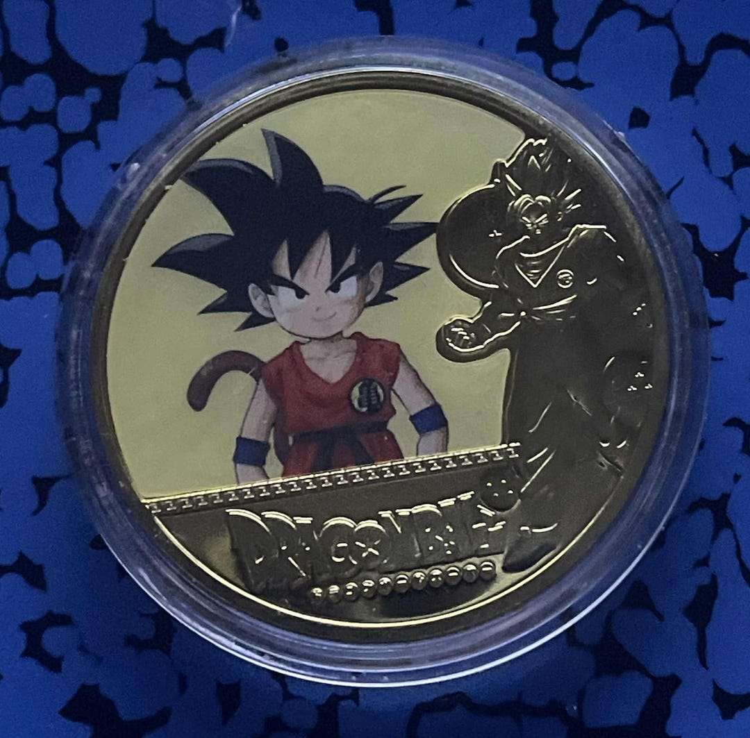 Dragon Ball Z Kid Goku Collectible Coin – Anime Gold Token – DBZ ...