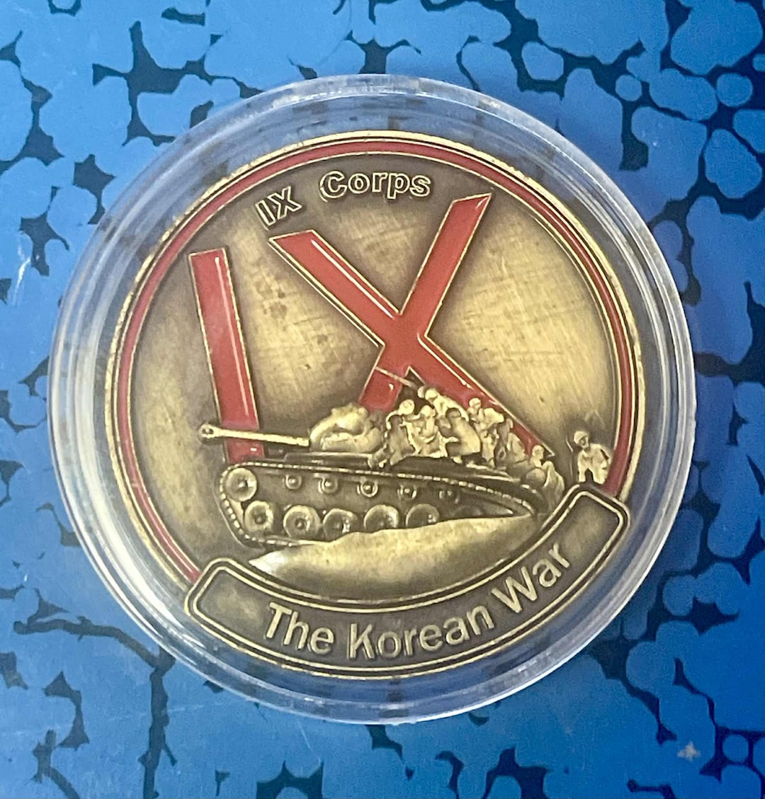 IX Corps Korean War Challenge Coin – U.S. Army Commemorative Tank Coin ...