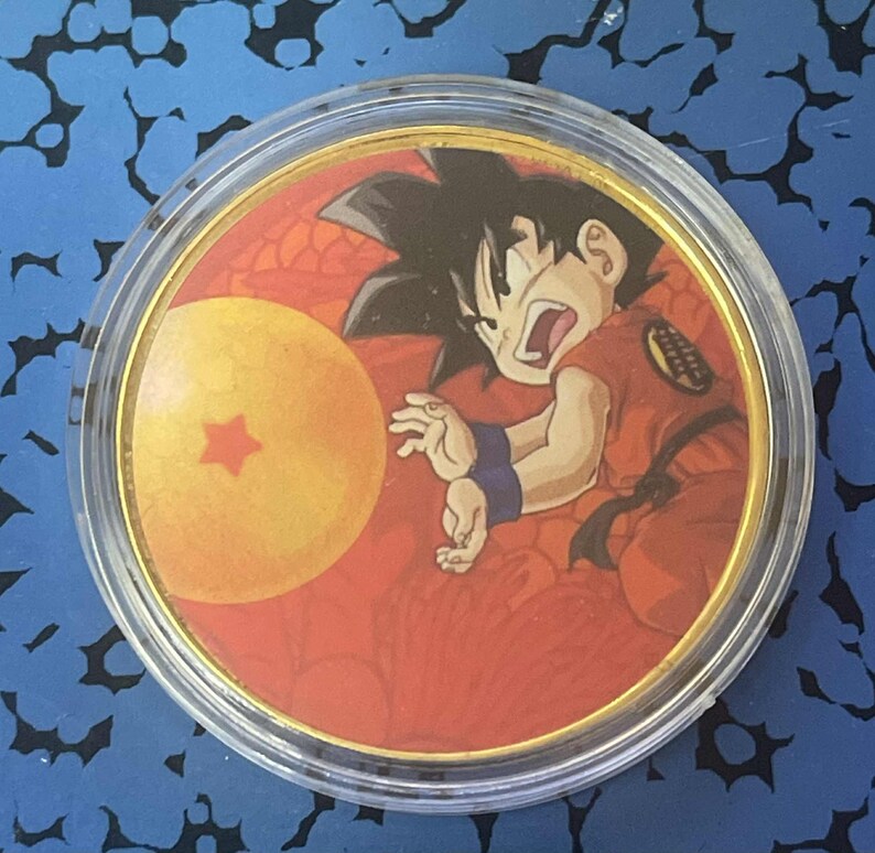 Dragon Ball Collectible Coin – Kid Goku With 4-star Ball | Anime Fan ...