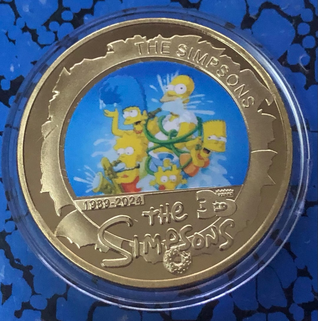 The Simpsons 1989–2024 Collectible Coin | 35th Anniversary Water Park ...