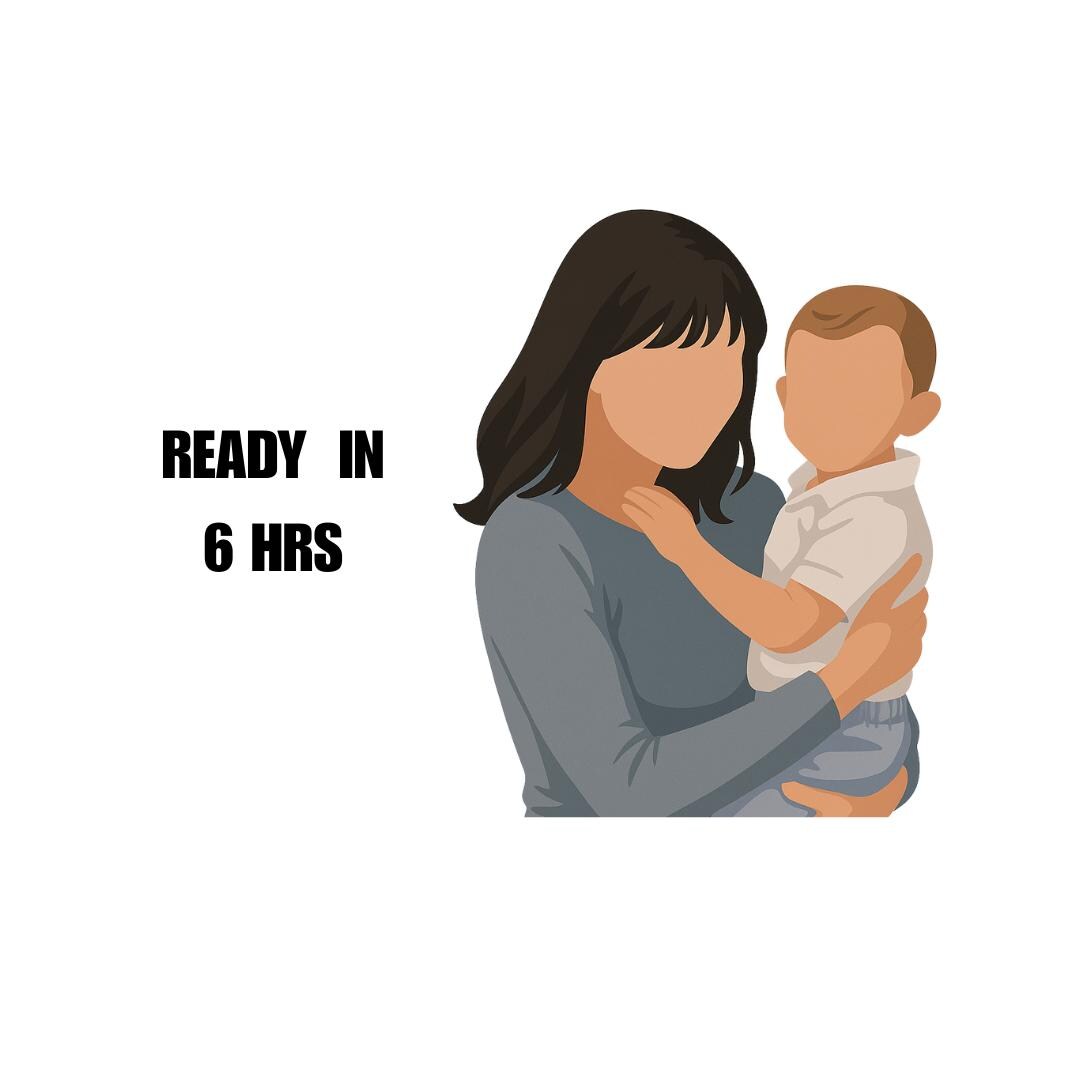 Family Portrait Digital Print | Custom Faceless Family Illustration ...