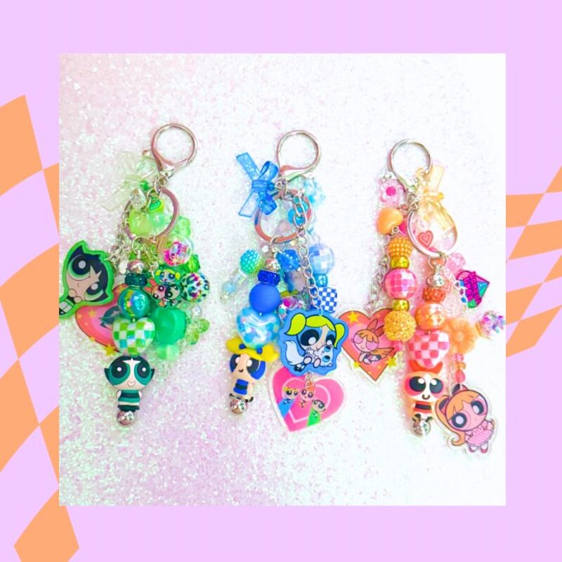 Powerpuff Girls Keychain - Etsy