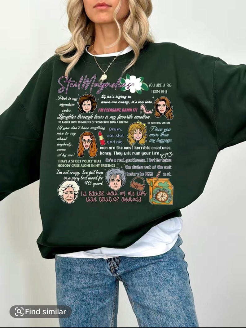 Steel Magnolias Shirt, I Slapped Ouiser Boudreaux Vintage T-shirt ...