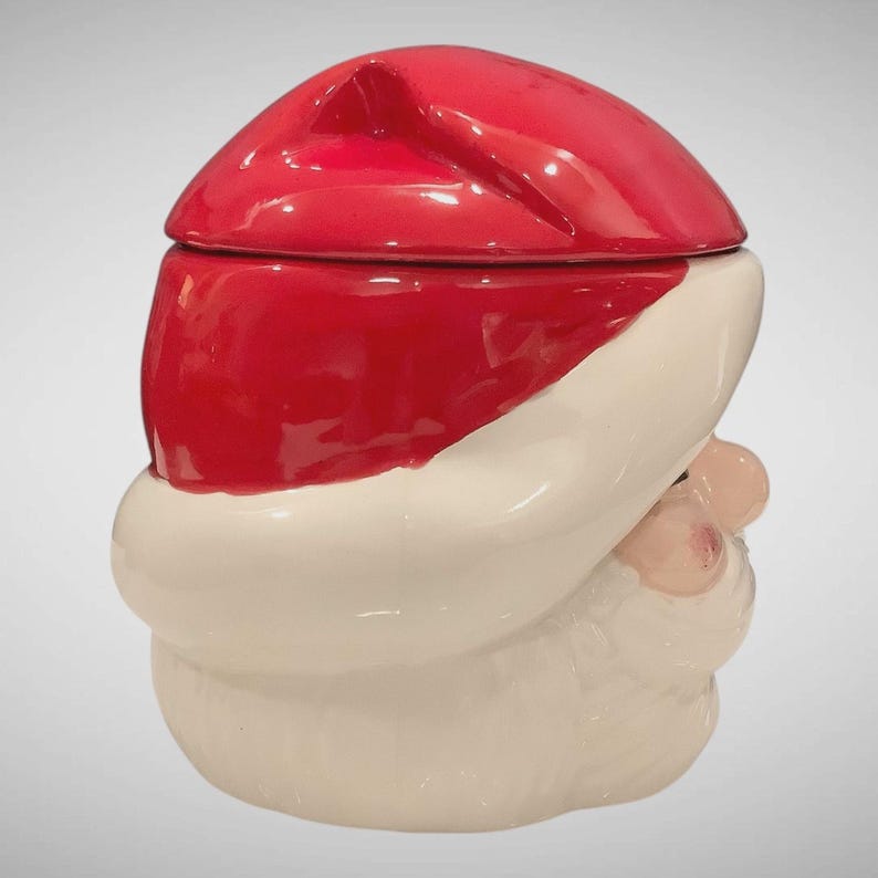 VINTAGE 1977 Signed Santa Claus Ceramic Cookie Jar From Jamar Mallory ...