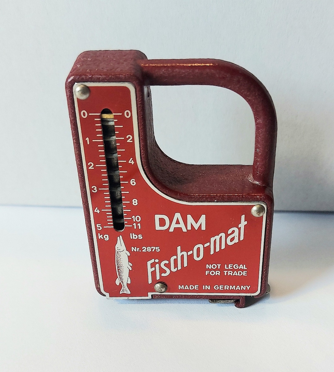 Vintage Dam Fisch-o-mat Fishing Scale and Tape Measure No.2875 Made in ...