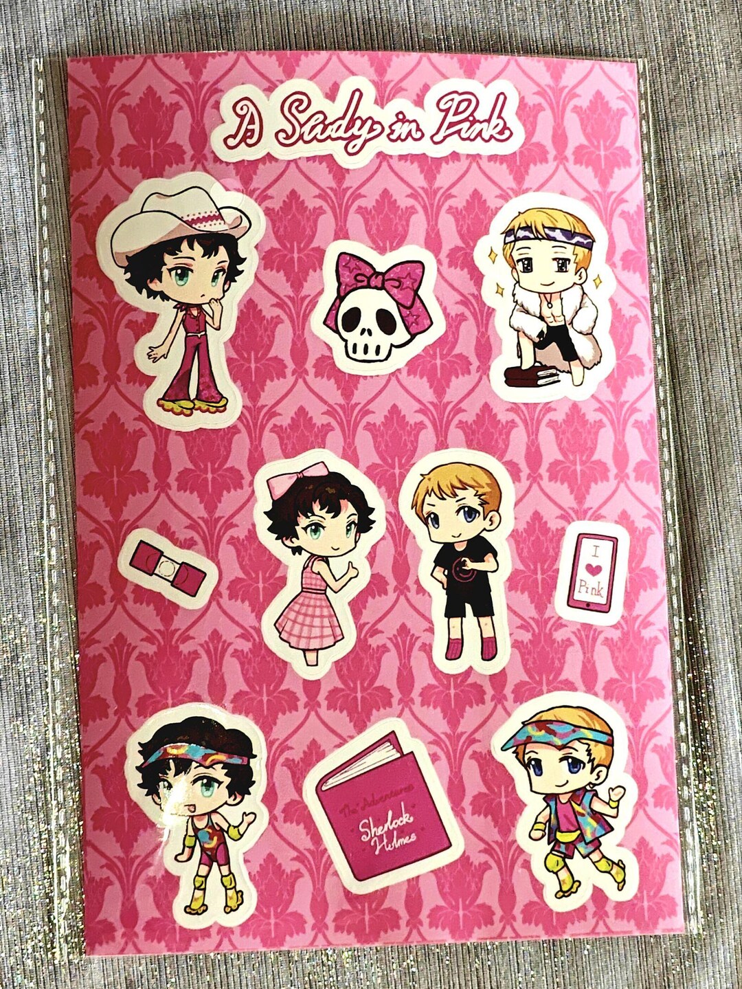 Sherlock Holmes - Barbe Crossover Sticker Sheet - Fan Art, Sherlock TV ...