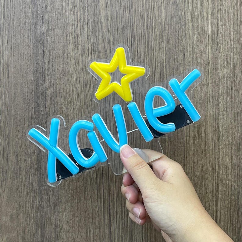 Xavier Neon Light,custom LED Name Sign, Love and Deepspace Neon Style ...