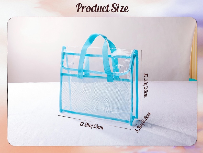 Personalized Clear PVC Pool Bag, Bridesmaid Beach Tote, Waterproof ...