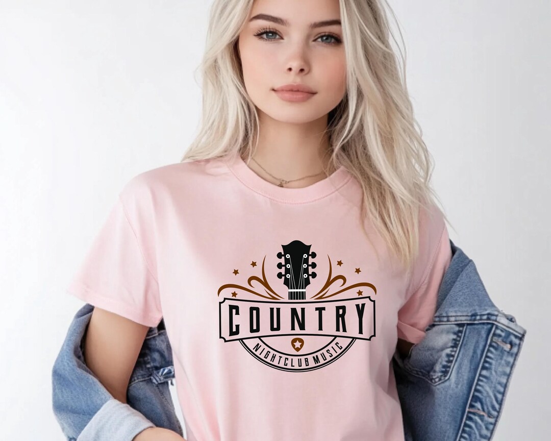 Country Night Club Shirt, Country Music Shirt With Front and Back Print ...