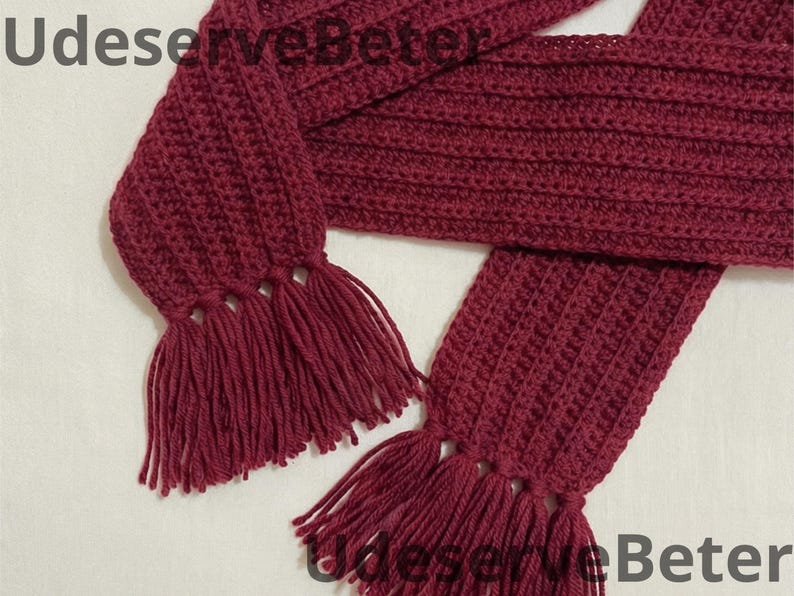 Mikasa Scarf , Red Scarf Crochet Pattern PDF EASY BEGINNER - Etsy