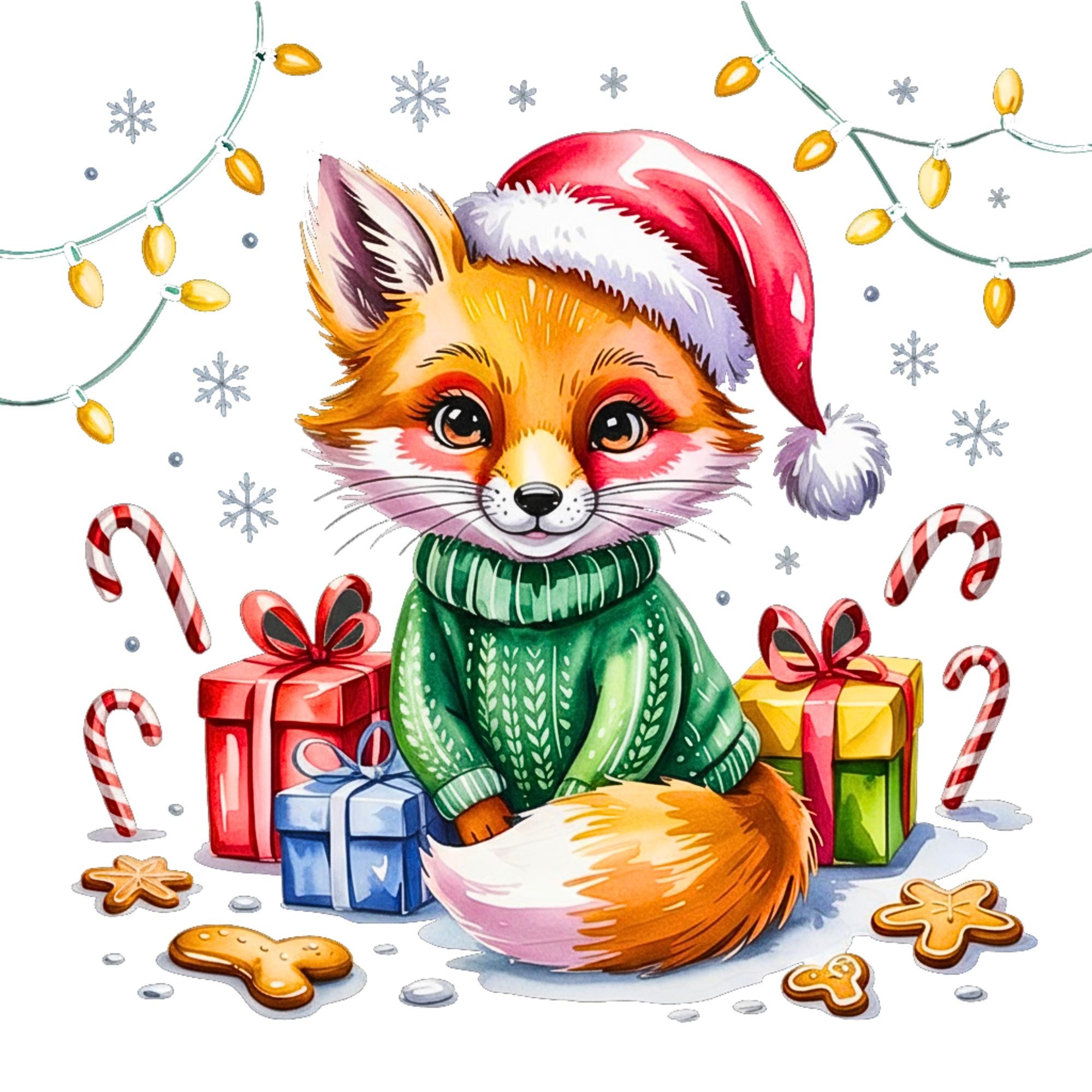 15 PNG Winter Animals Clipart Bundle Christmas Animals Graphics ...