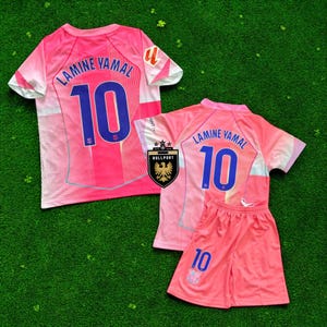 Lamine Yamal Jersey Pink - Etsy