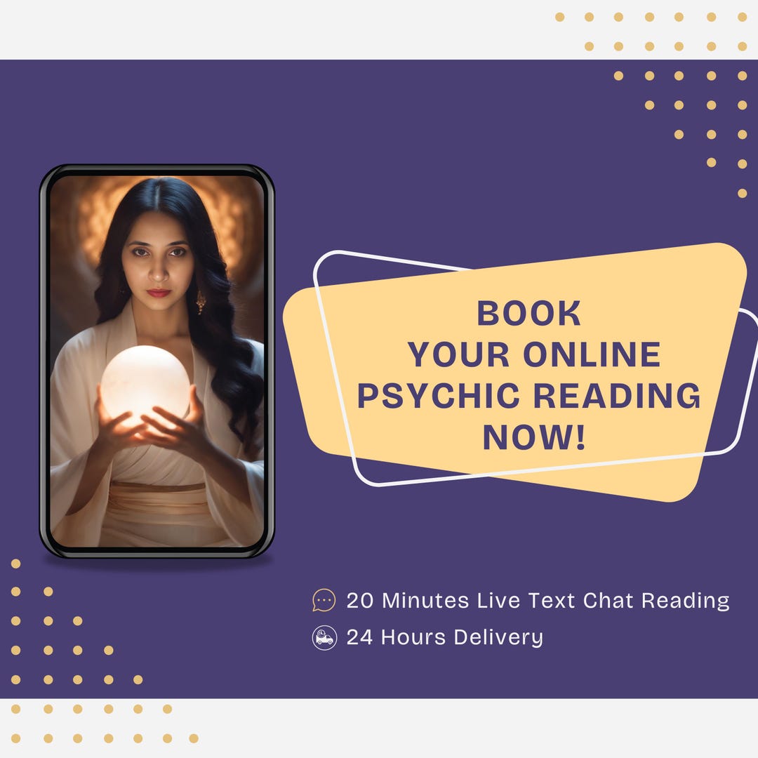 20 Min Live Text Chat Psychic Reading: Love, Career, Soulmate - Etsy