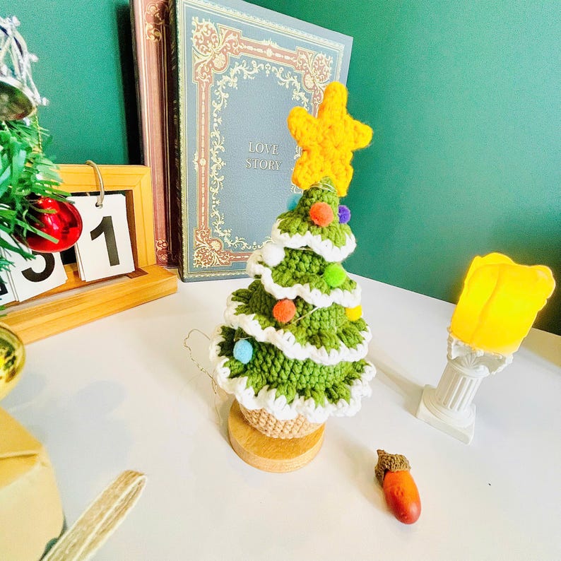 Christmas Tree Amigurumi Crochet Pattern, Holiday Ornament PDF Pattern ...