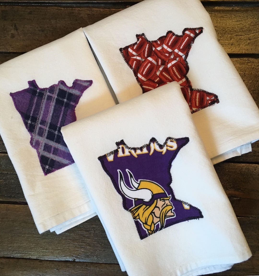 Go Vikes! ~ Set of 3 Floursack Towels - Etsy