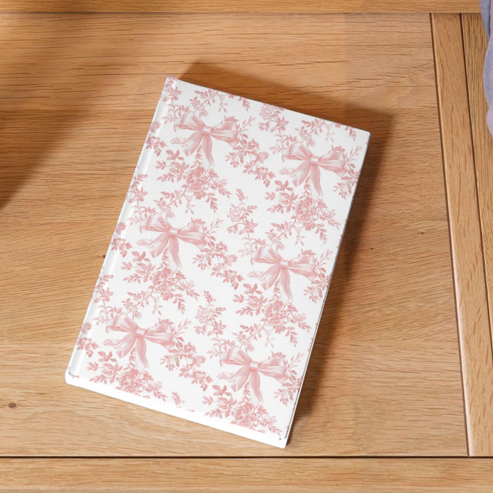 Blush Pink Bow Toile Seamless Pattern, Vintage Ribbon Rose Digital ...