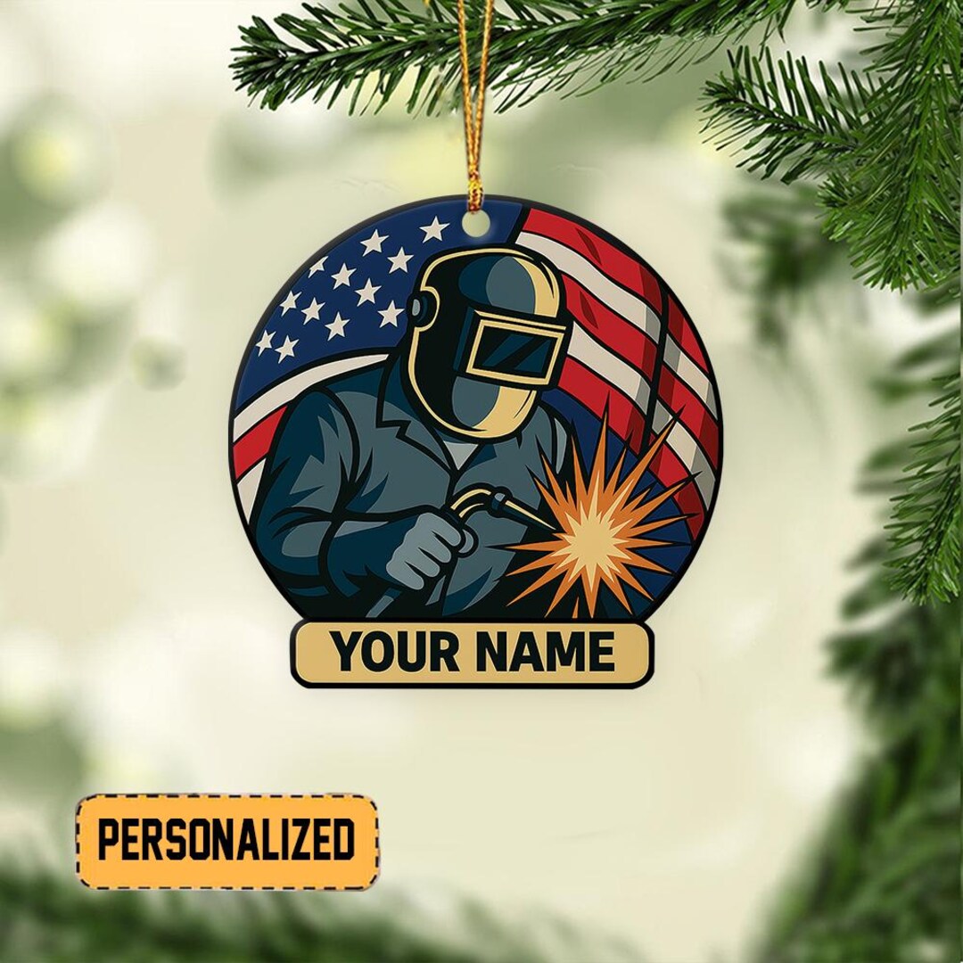 Personalized Welder Christmas Ornament Welding Christmas Ornament Metal ...