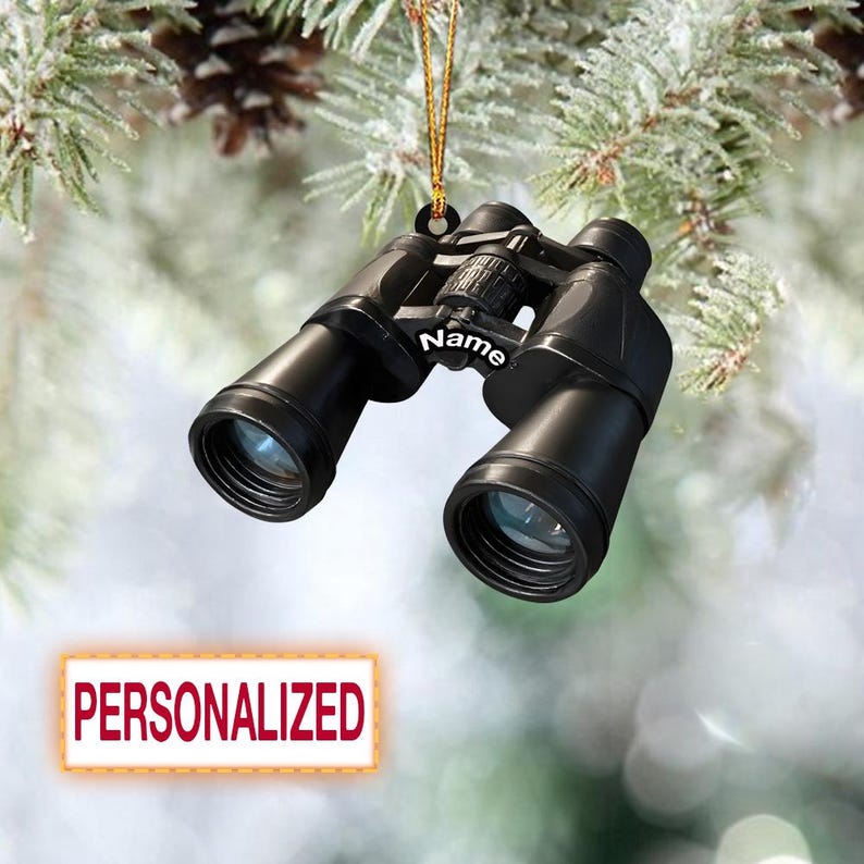 Personalized Binocular Christmas Ornament, Binoculars Xmas Tree ...