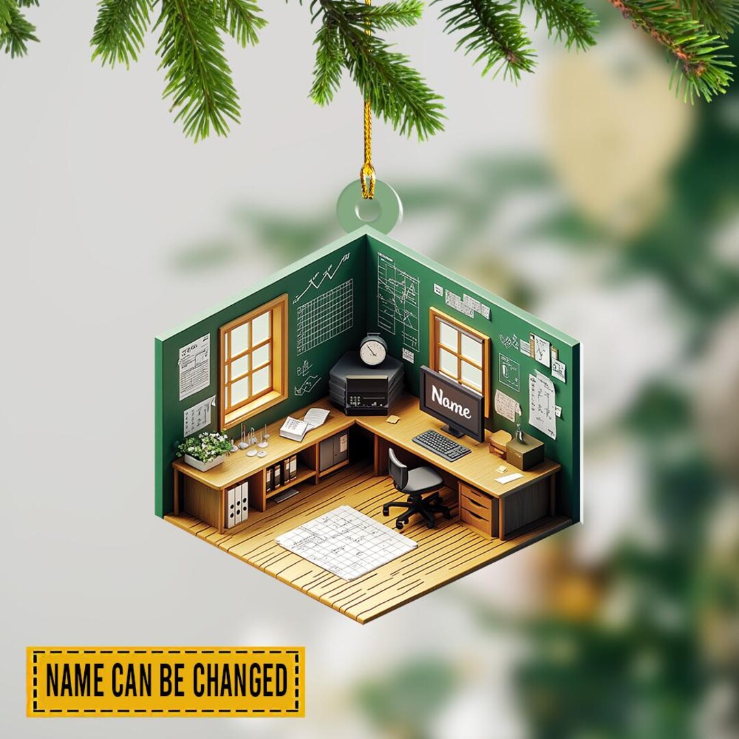 Personalized Mathematics Room Christmas Ornament, Math Classroom ...