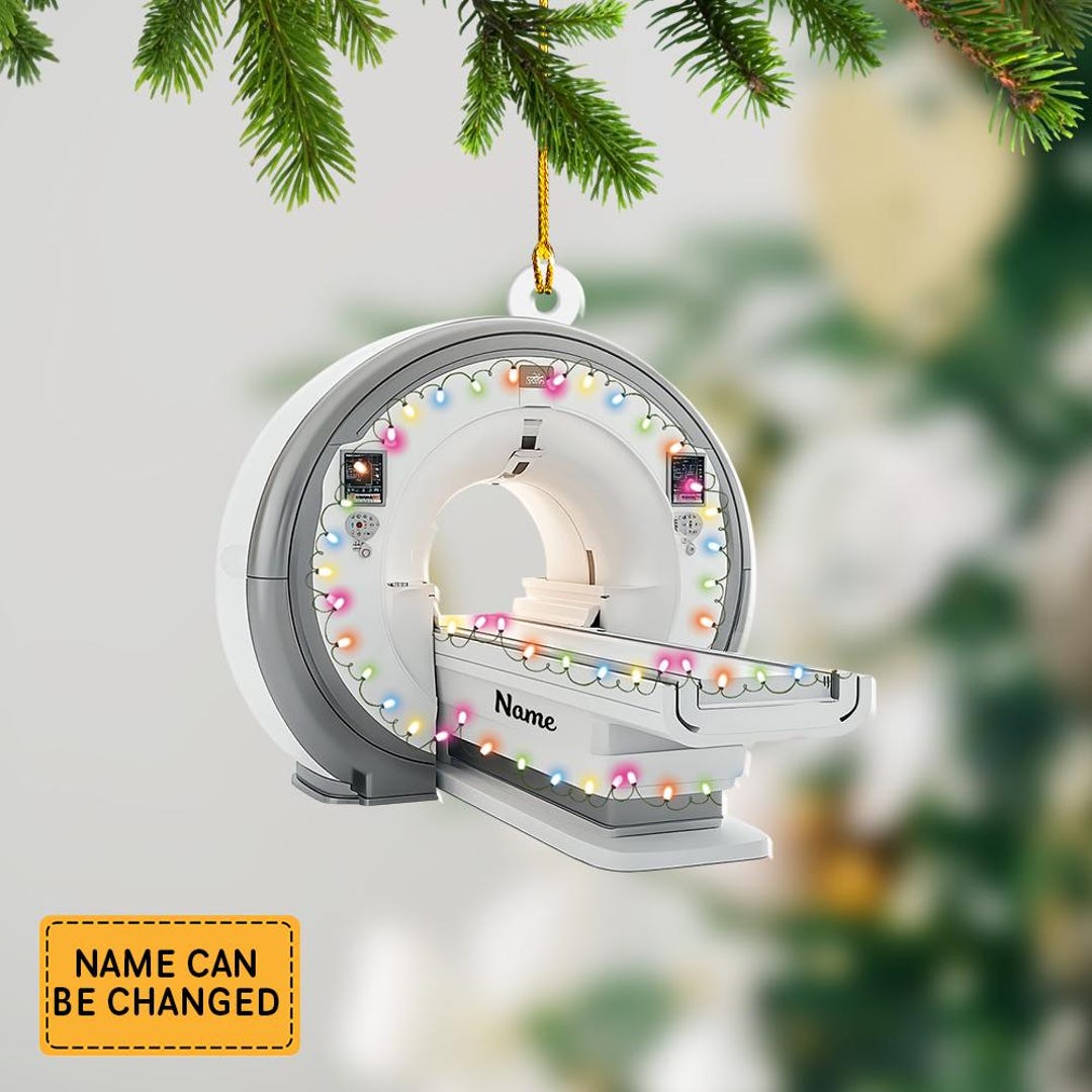 Personalized MRI Scanner Machine Christmas Ornament, Medical Ornament ...