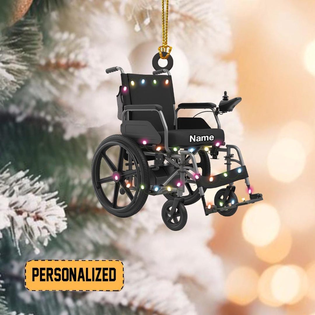 Personalized Wheelchair Christmas Ornament Wheelchair Ornament ...