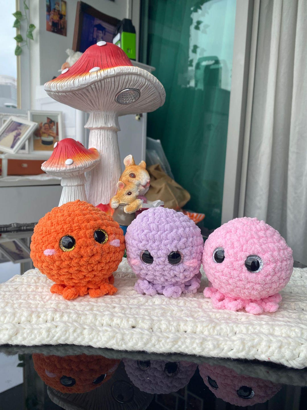 Handmade Crocheted Mini Octopus Plushie - Pocket Friend - Etsy