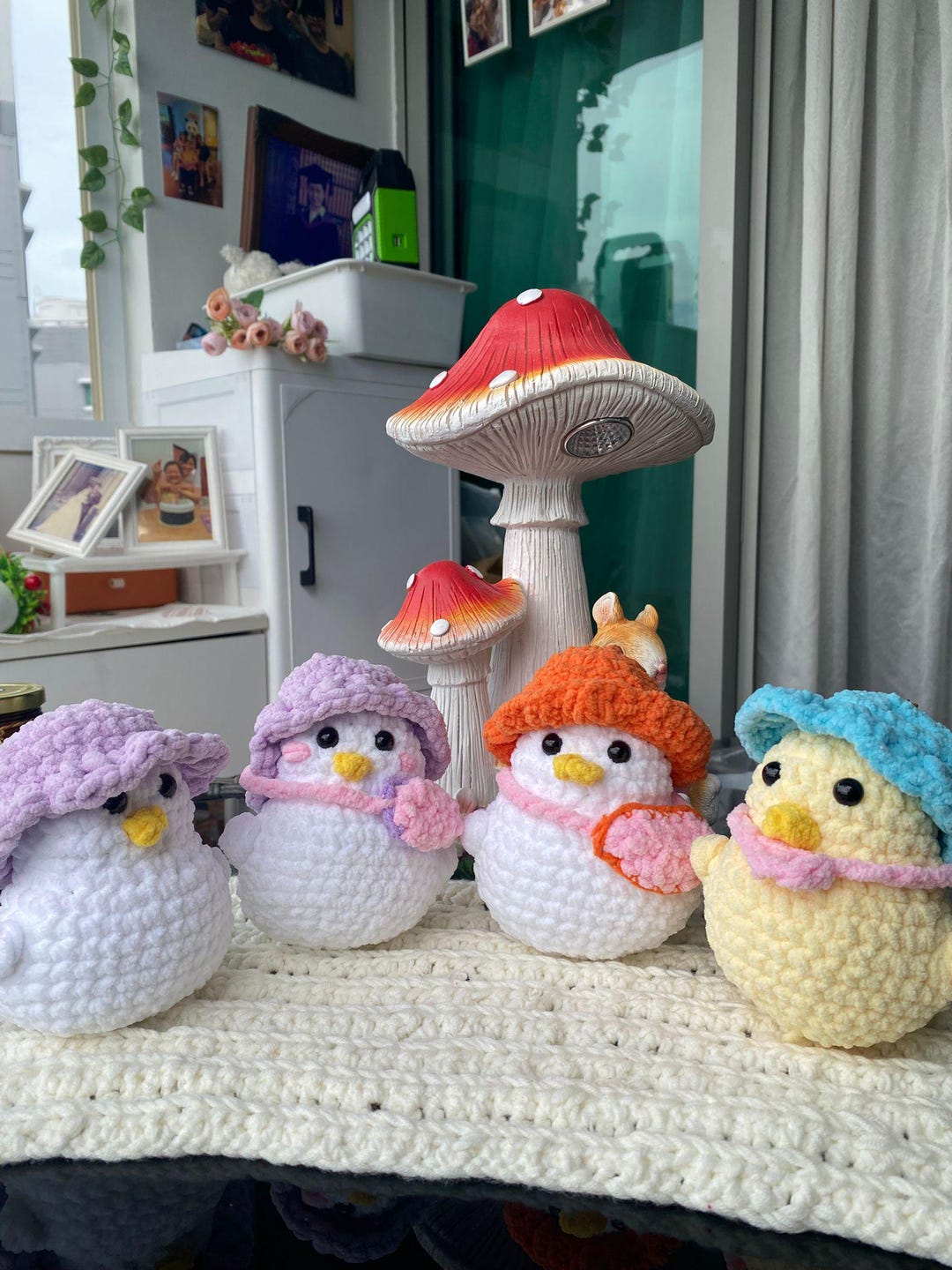 Handmade Crochet Ducky Plushie With Hats and Bags - Etsy Canada