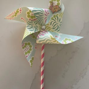 Easter Paper Pinwheels (set of 6) Easter Decorations - Etsy