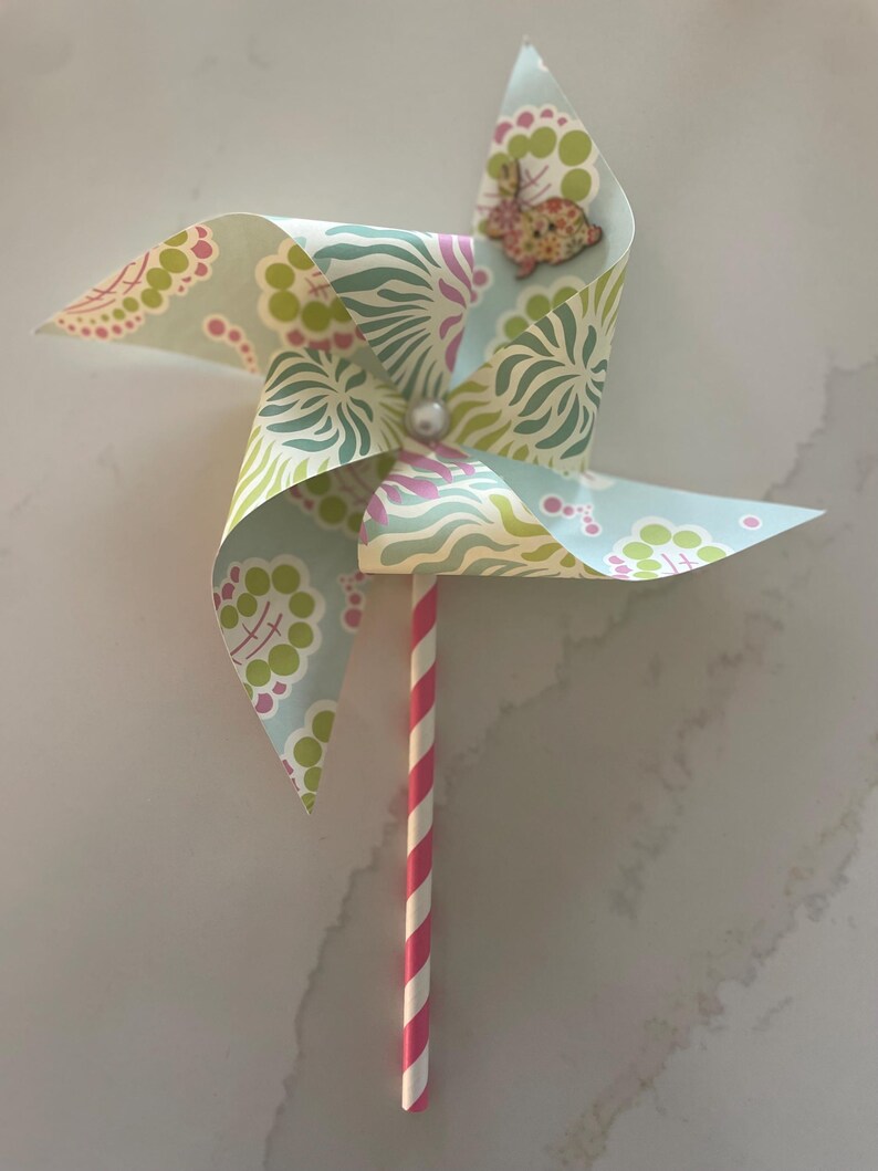 Easter Paper Pinwheels (set of 6) Easter Decorations - Etsy