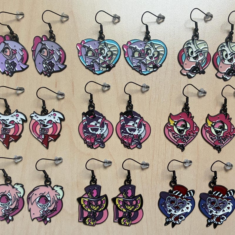 Hazbin Hotel Earrings - Etsy