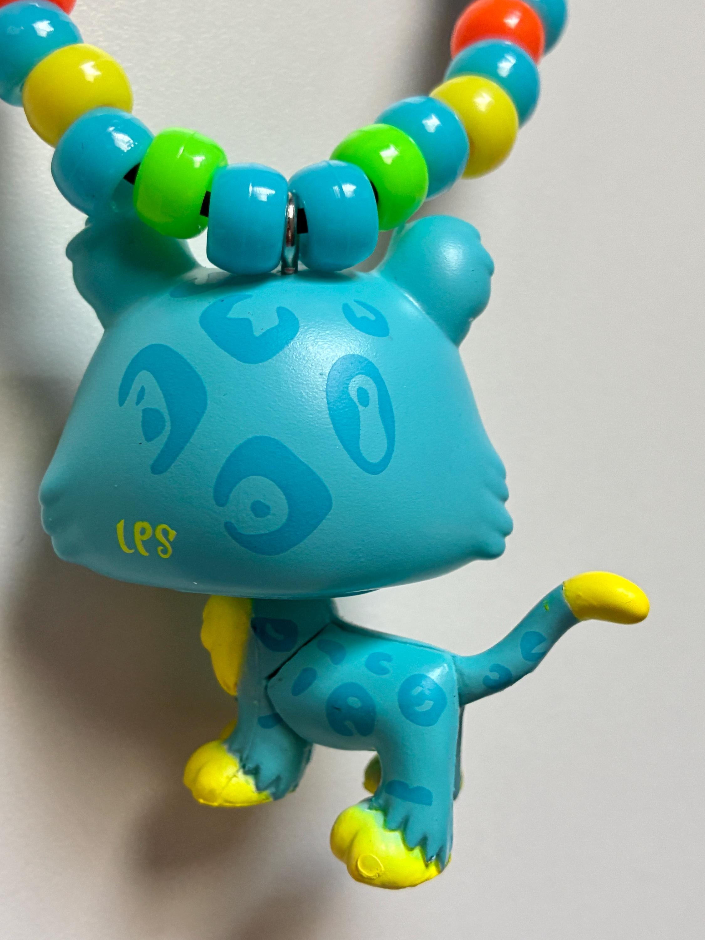 LPS Kandi Necklace Littlest Pet Shop Leopard Glow in the Dark Neon ...