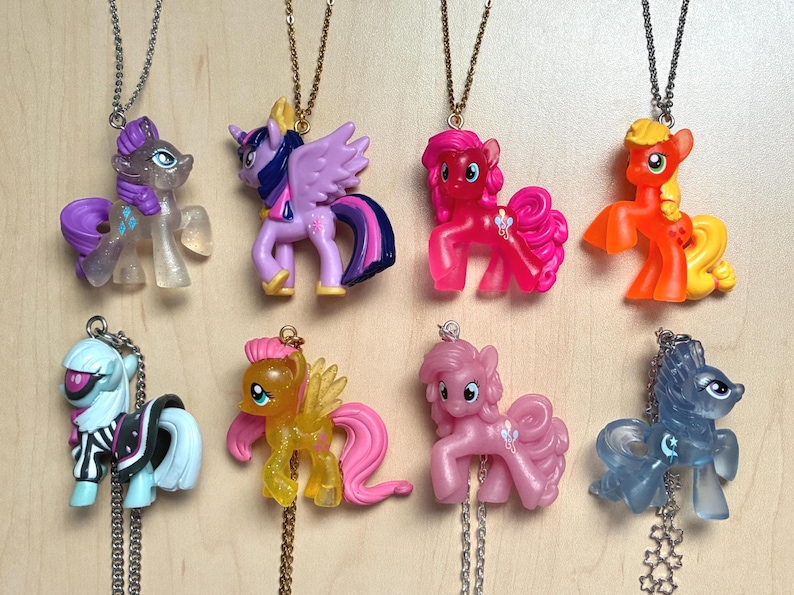 MLP Necklace My Little Pony Pinkie Pie Twilight Sparkle Fluttershy ...