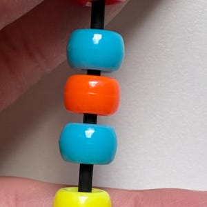 LPS Kandi Necklace Littlest Pet Shop Leopard Glow in the Dark Neon ...