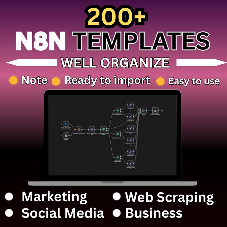 200+ N8n Automation Templates: AI, All Social Media Automation , CRM ...