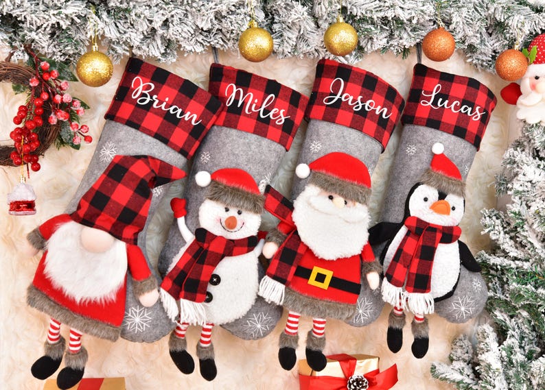 Personalized Christmas Stocking: Embroidered Holiday Decor - Etsy