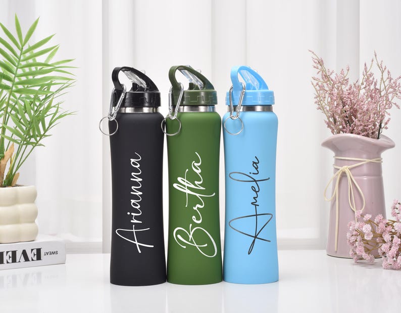 Engraved Bottle, Water Bottle, Custom Bottle, Personalized Tumbler ...