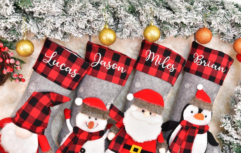 Personalized Christmas Stocking: Embroidered Holiday Decor - Etsy