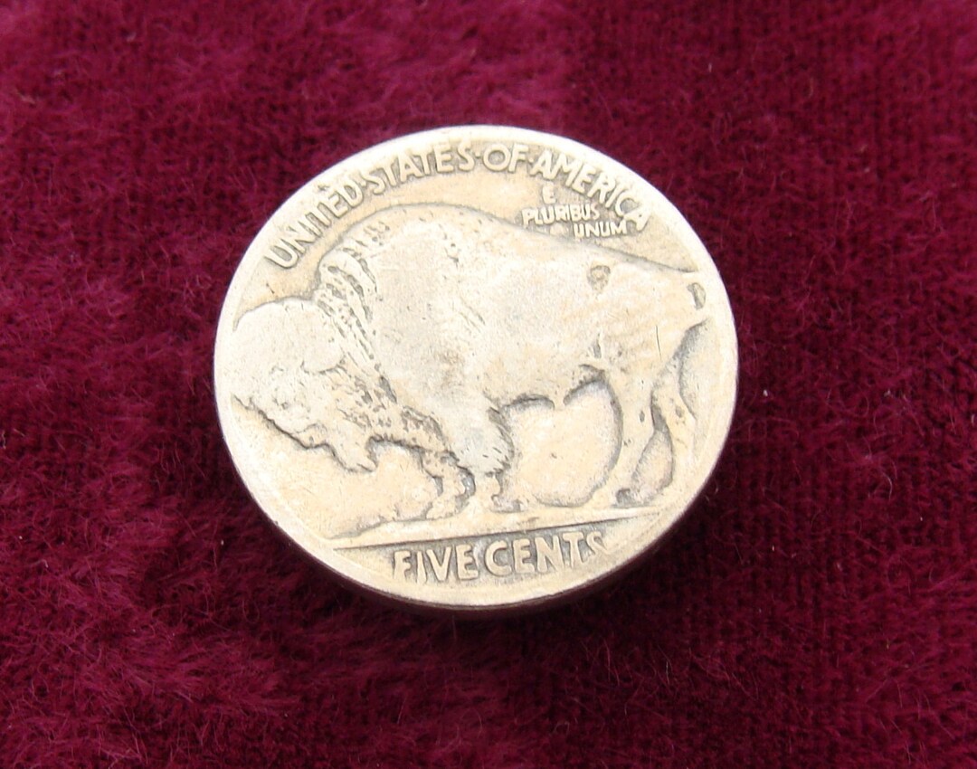 Native American Made Buffalo Five Cent Button Cover - Etsy