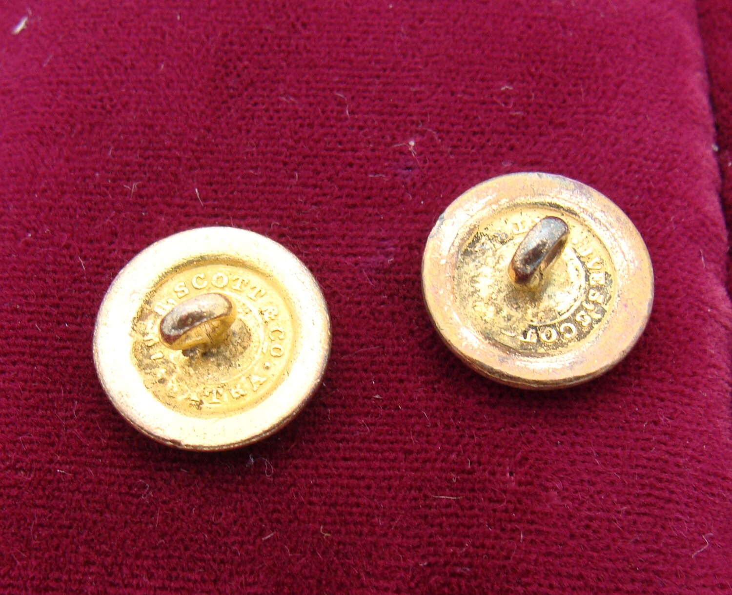 Vintage Pair of Ives. Scott Co Buttons - Etsy