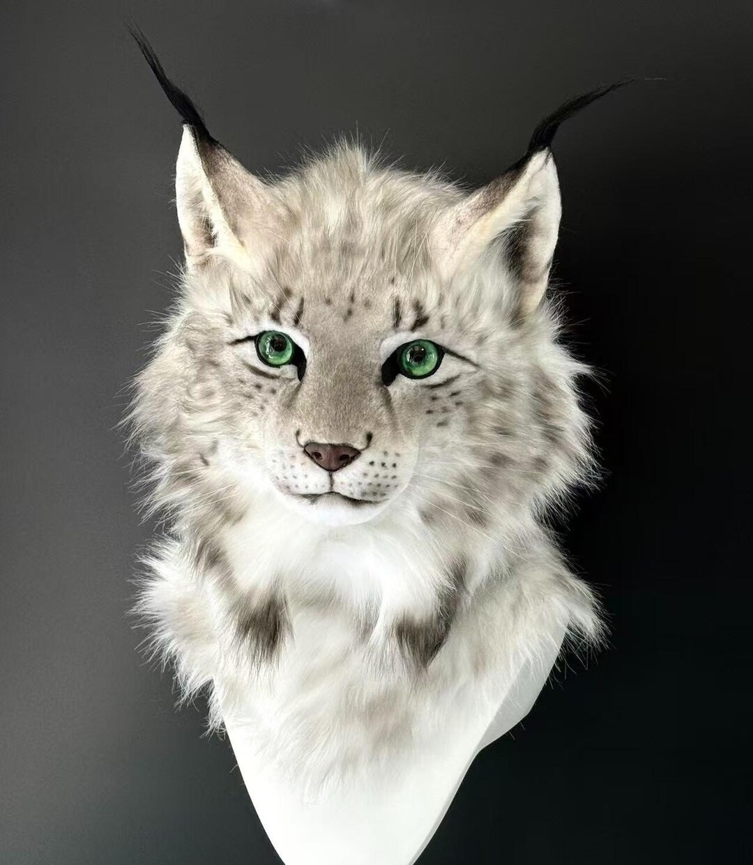 Bobcat Animal Head Mask, Cat Mask, Fur Convention Costume, Faux Fur ...