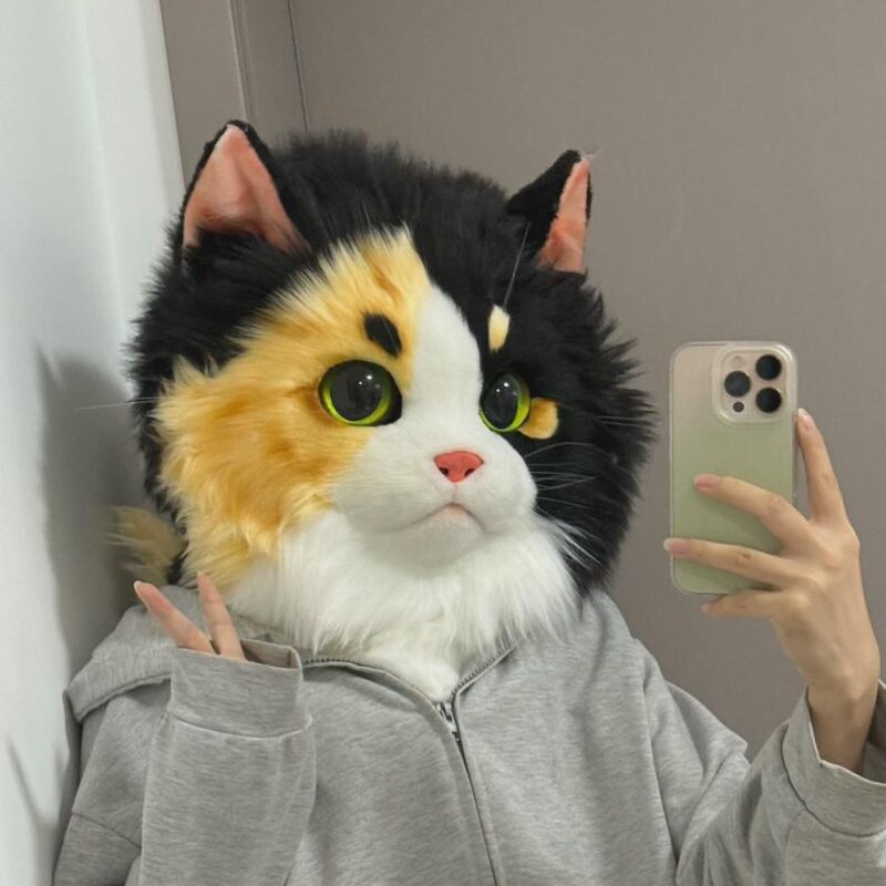 Calico Cat Therian Mask - Etsy
